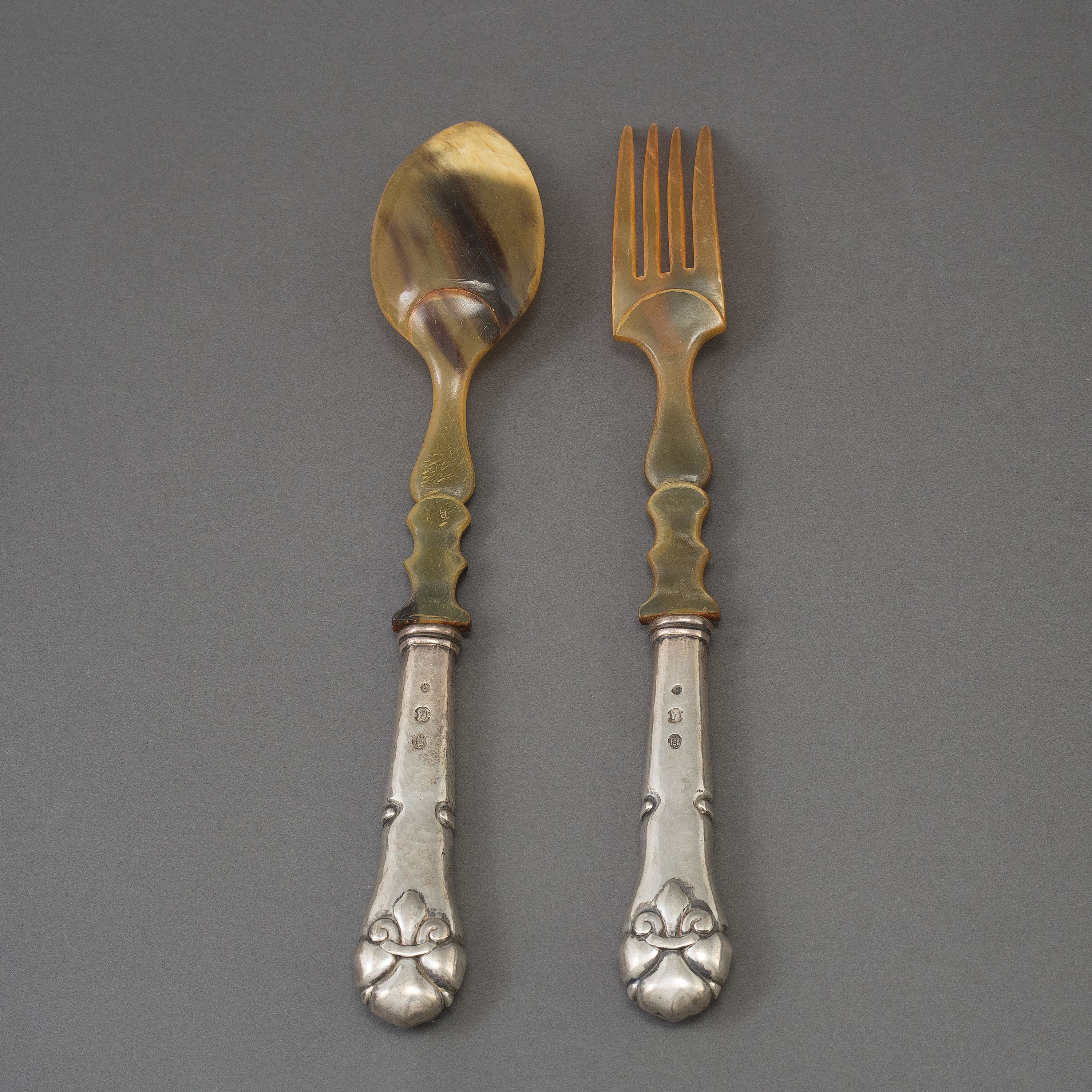 134 pieces of silver cutlery, Christian F Heise, Denmark 1920. Weight ...