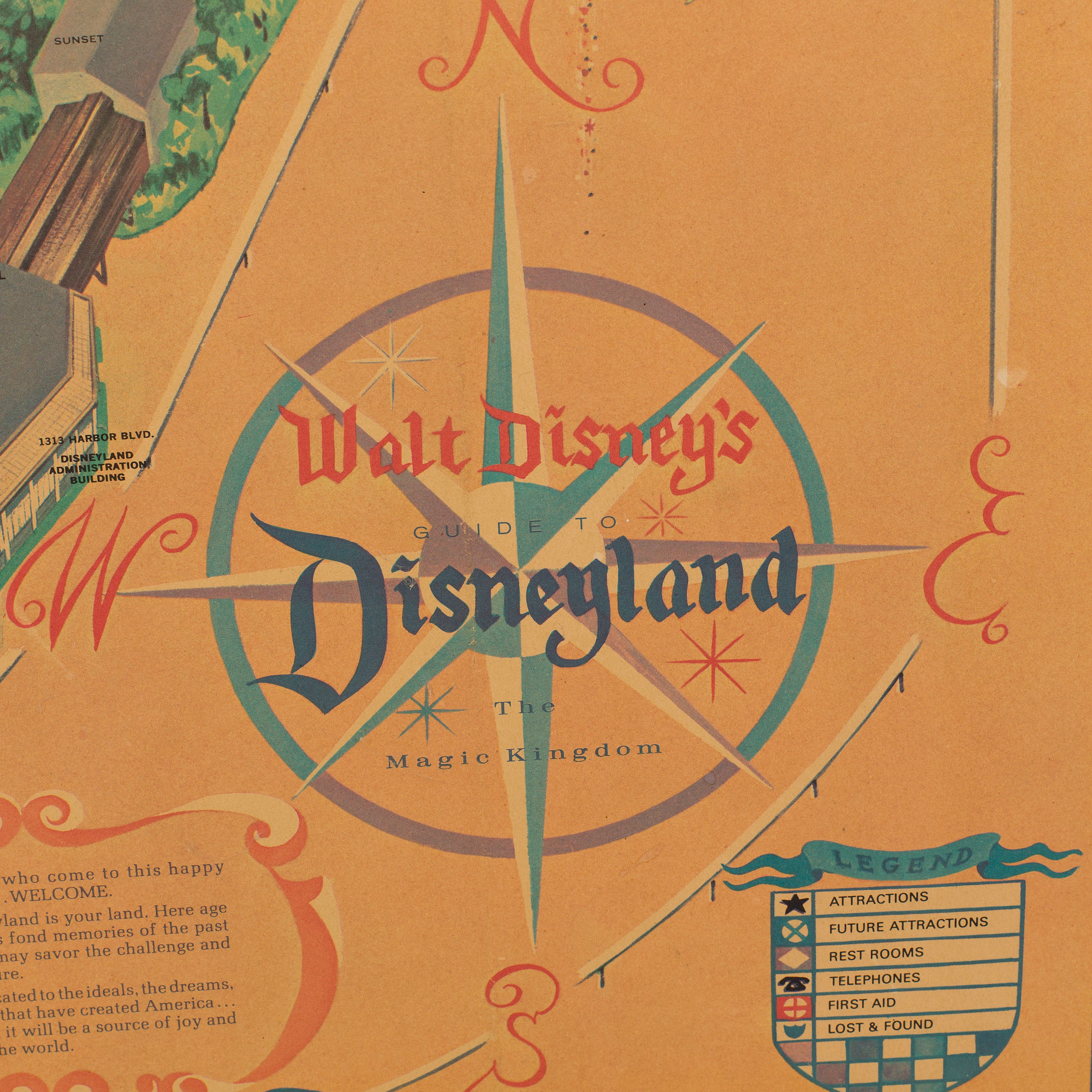 A poster, "Disneyland" California, 1968. - Bukowskis