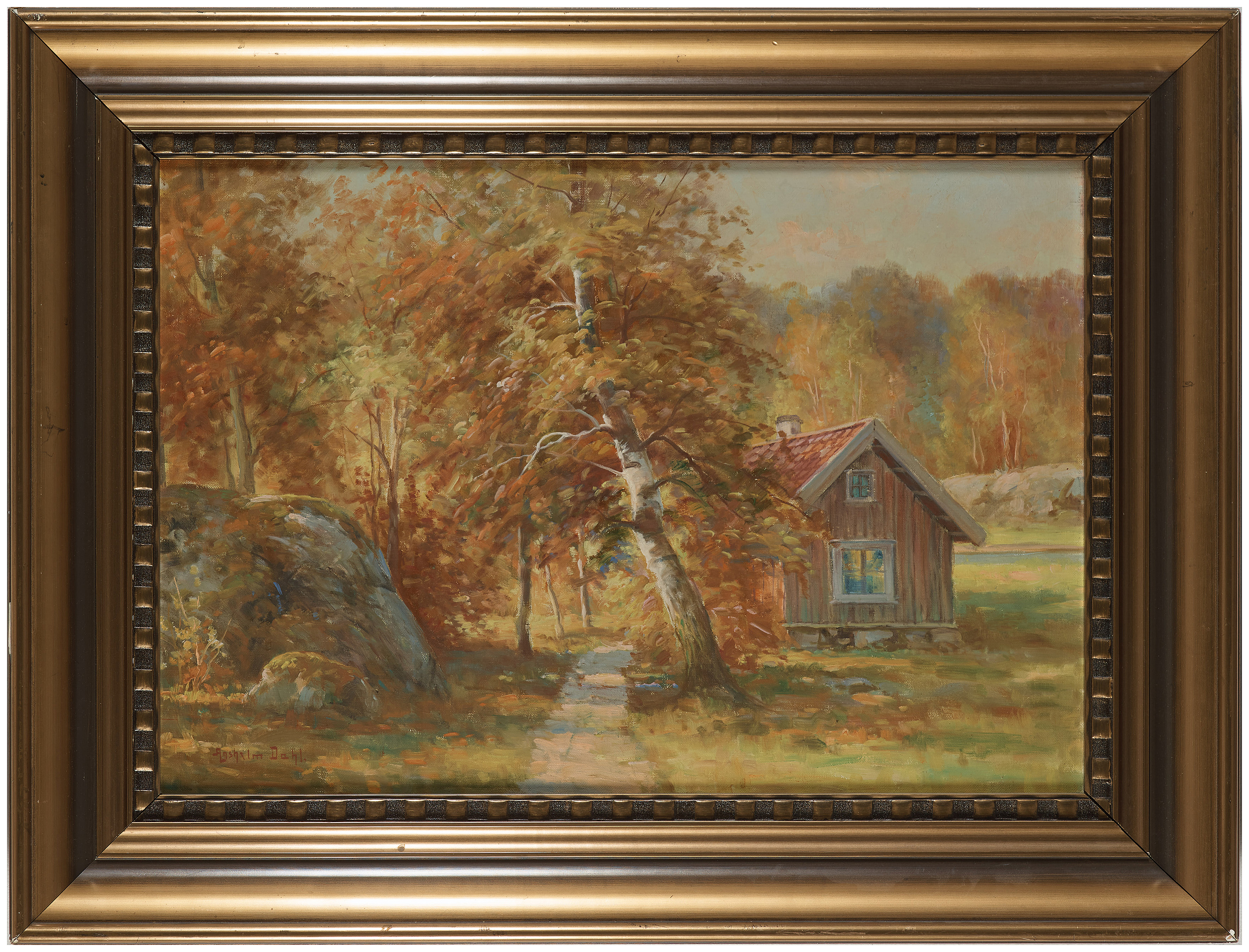 ANSHELM DAHL, oil on canvas, signed. - Bukowskis