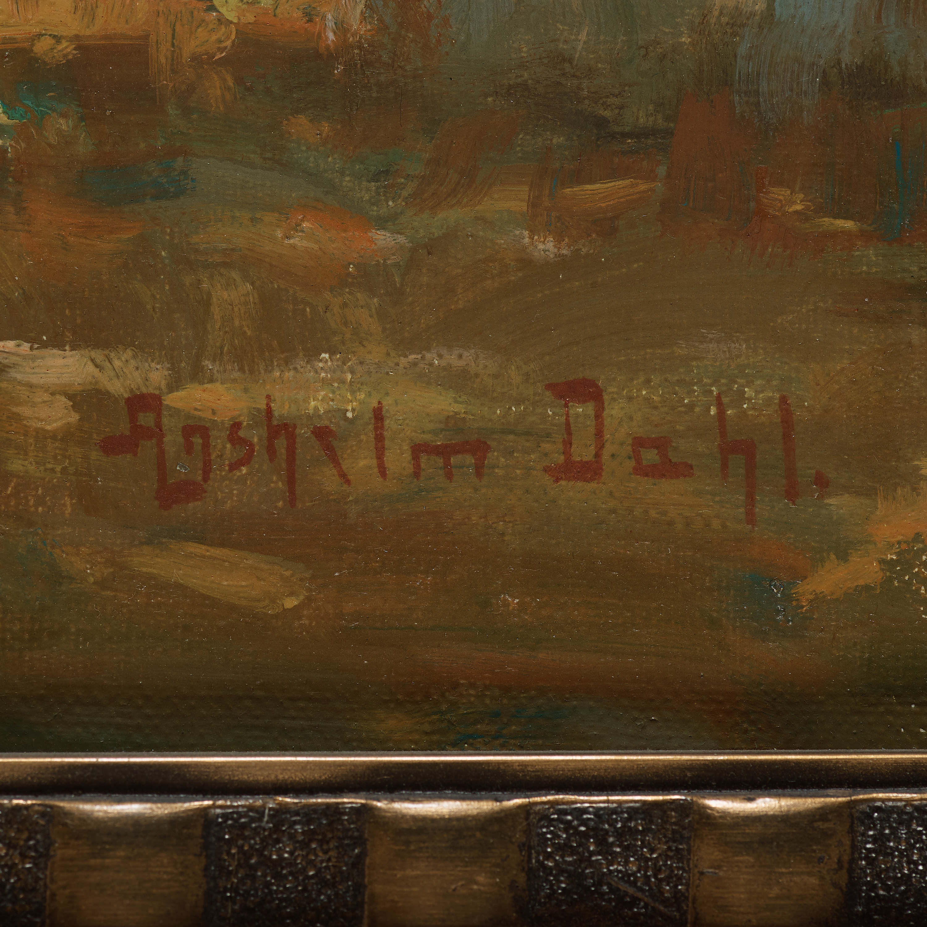 ANSHELM DAHL, oil on canvas, signed. - Bukowskis