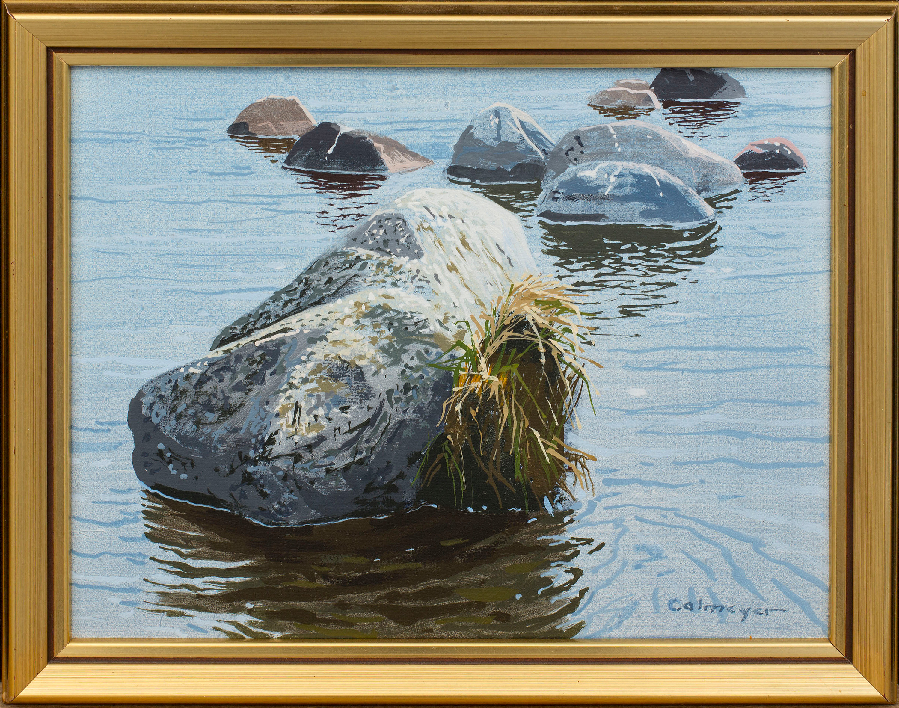 GÖSTA CALMEYER, olja på duk, signerad. - Bukowskis