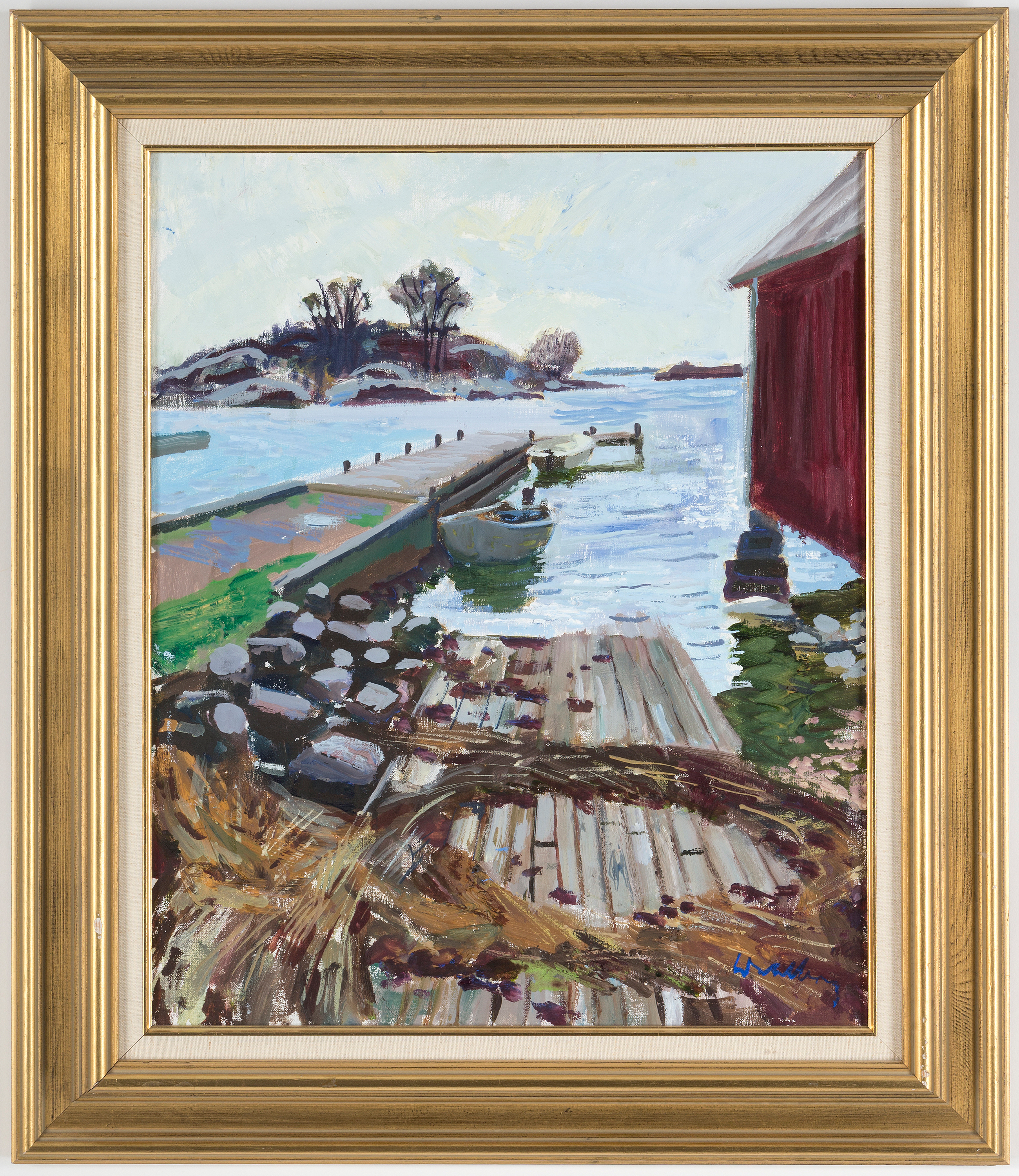 BERTIL WAHLBERG, olja på canvas, signerad. - Bukowskis