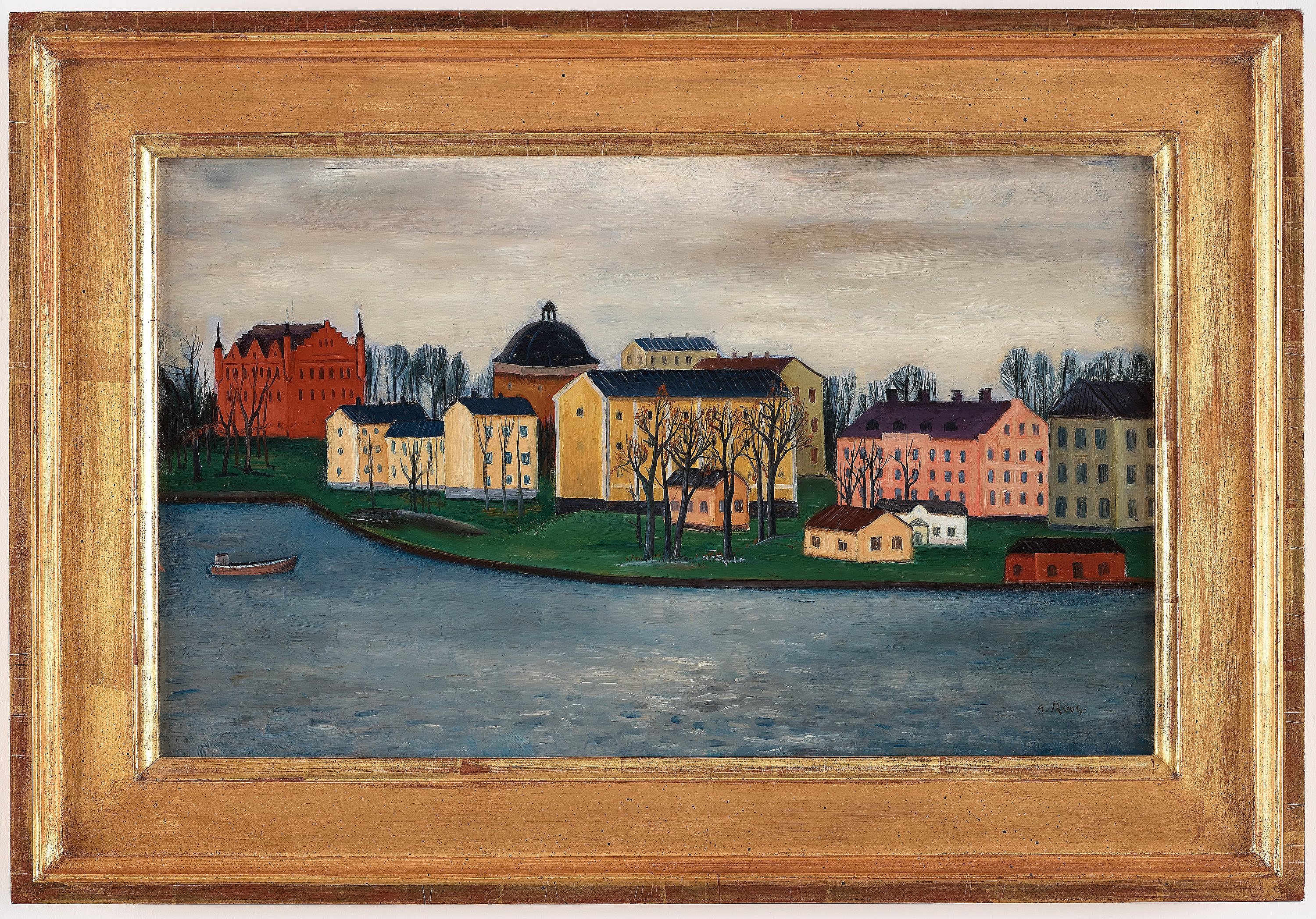 ALEXANDER ROOS, oil on panel, signed. - Bukowskis