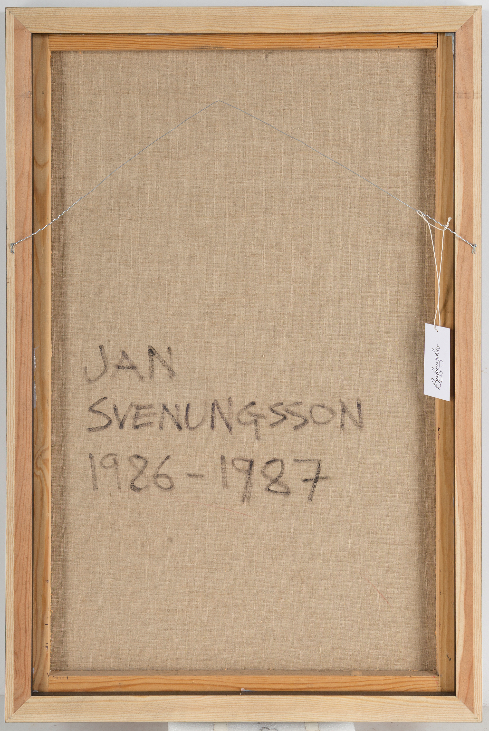 JAN SVENUNGSSON, oil on canvas, signed and dated 87-87. - Bukowskis