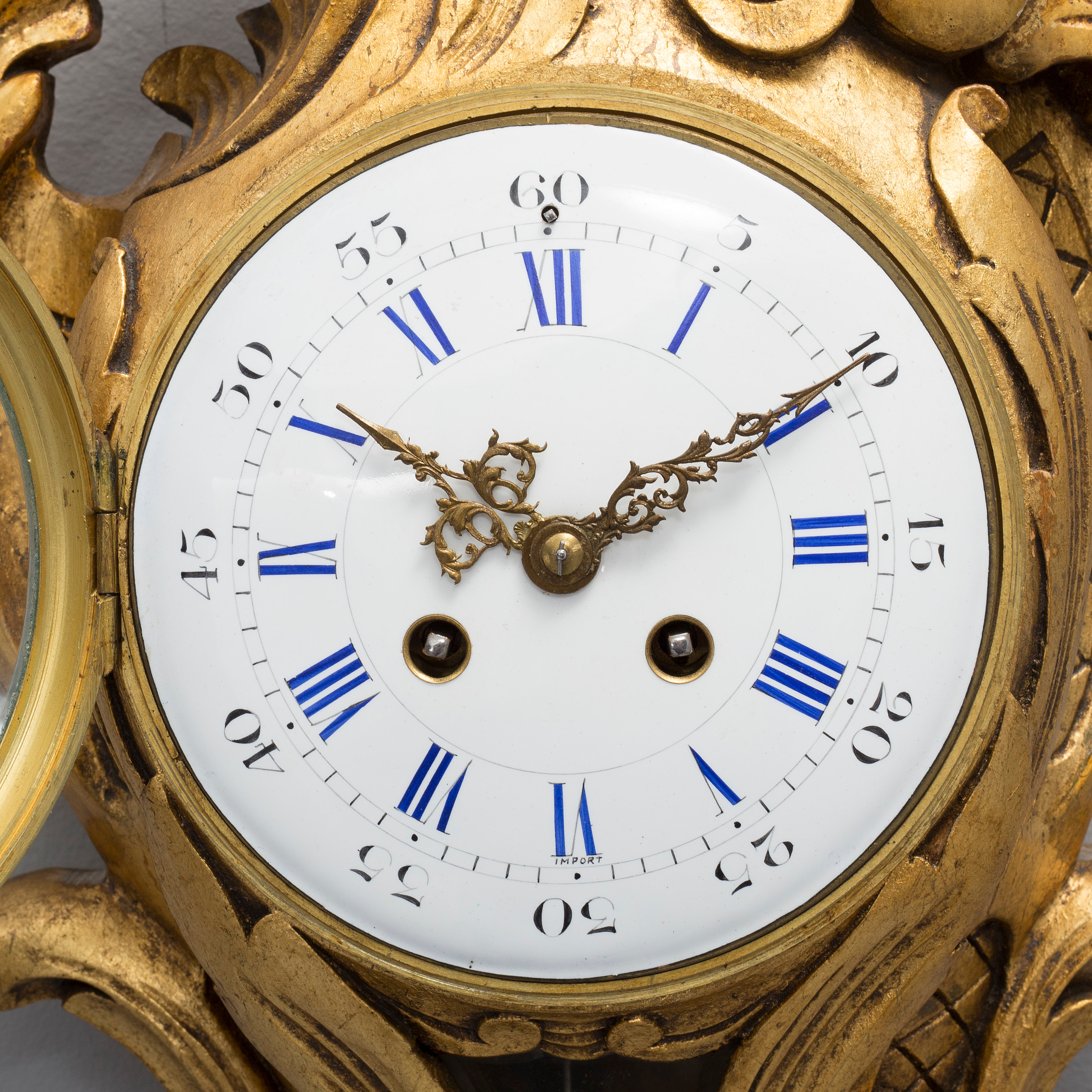 A late 19th century wall clock. - Bukowskis