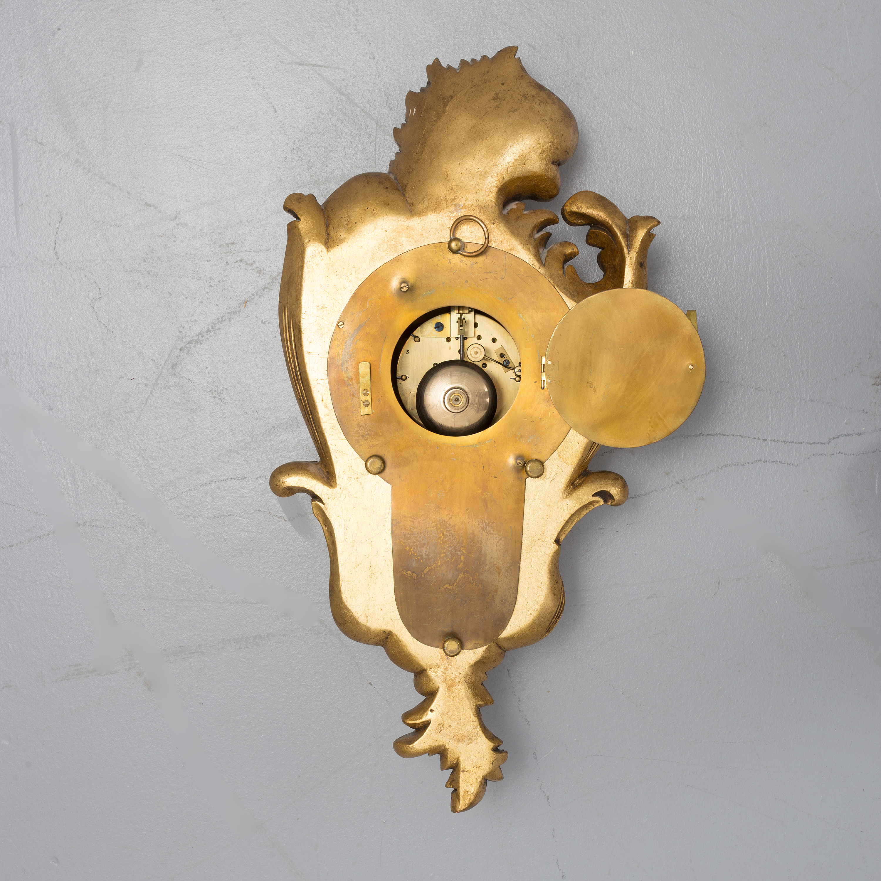 A late 19th century wall clock. - Bukowskis
