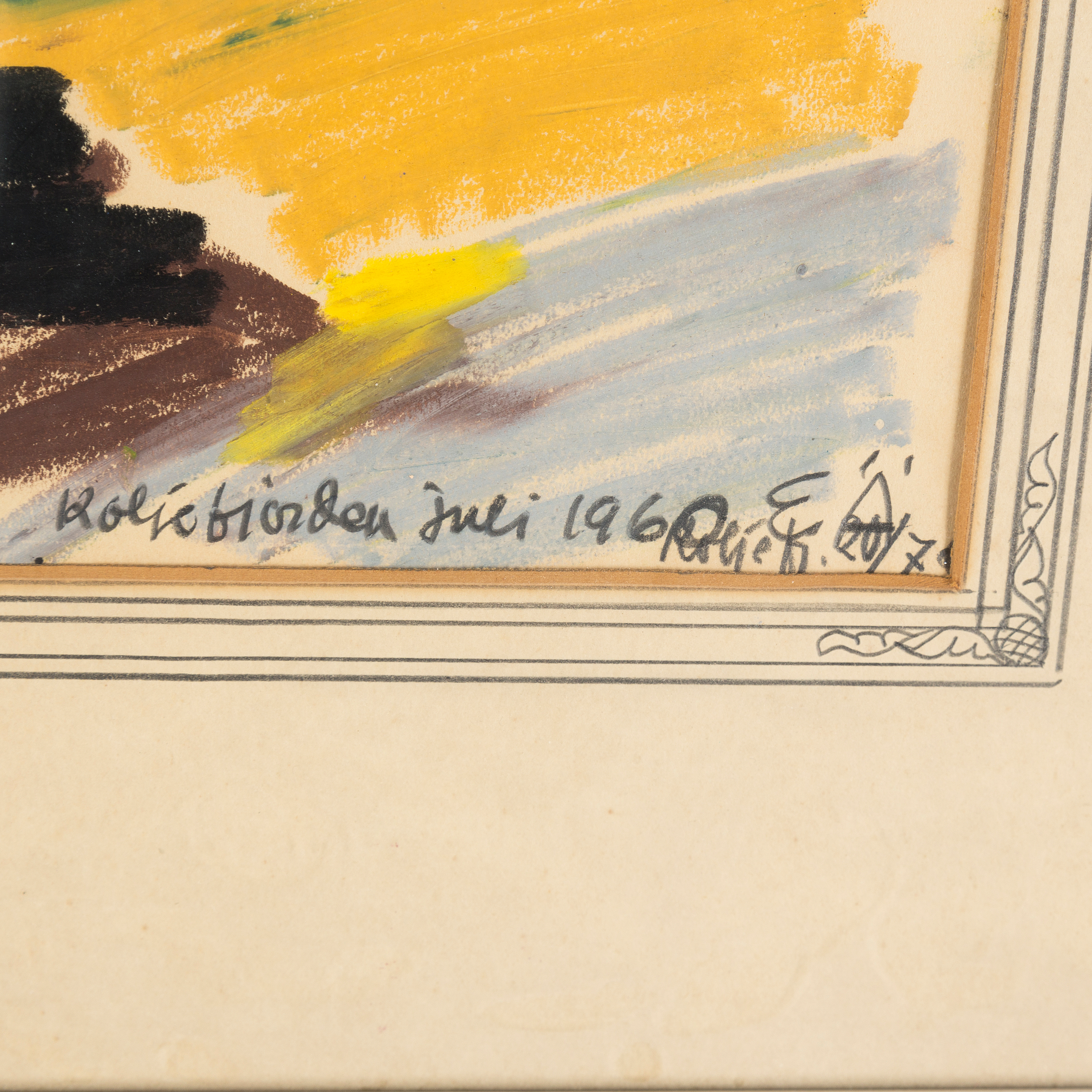 ERLING ÄRLINGSSON, pastel, signed and dated 1960. - Bukowskis