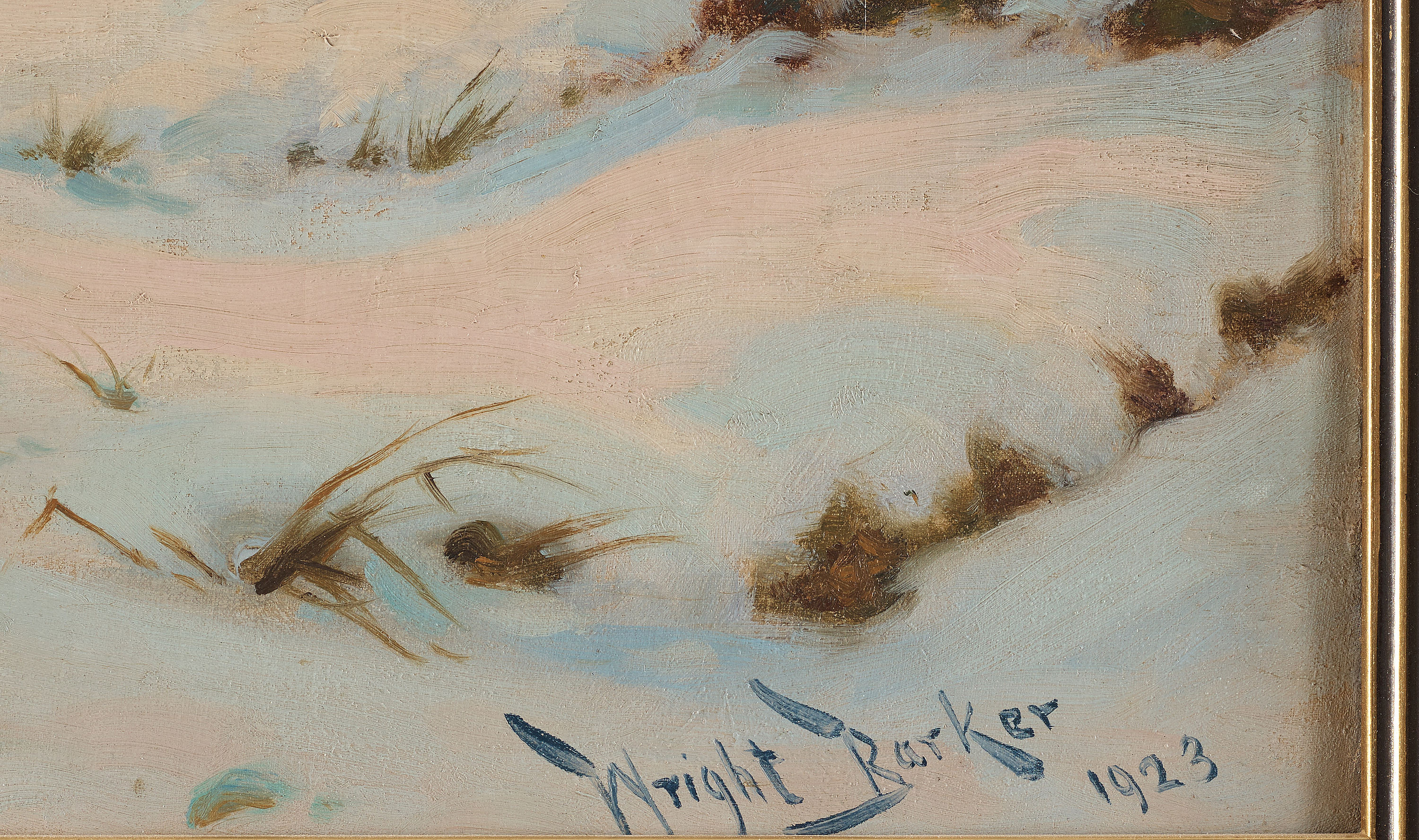 WRIGHT BARKER, oil on canvas, signed and dated 1923. - Bukowskis