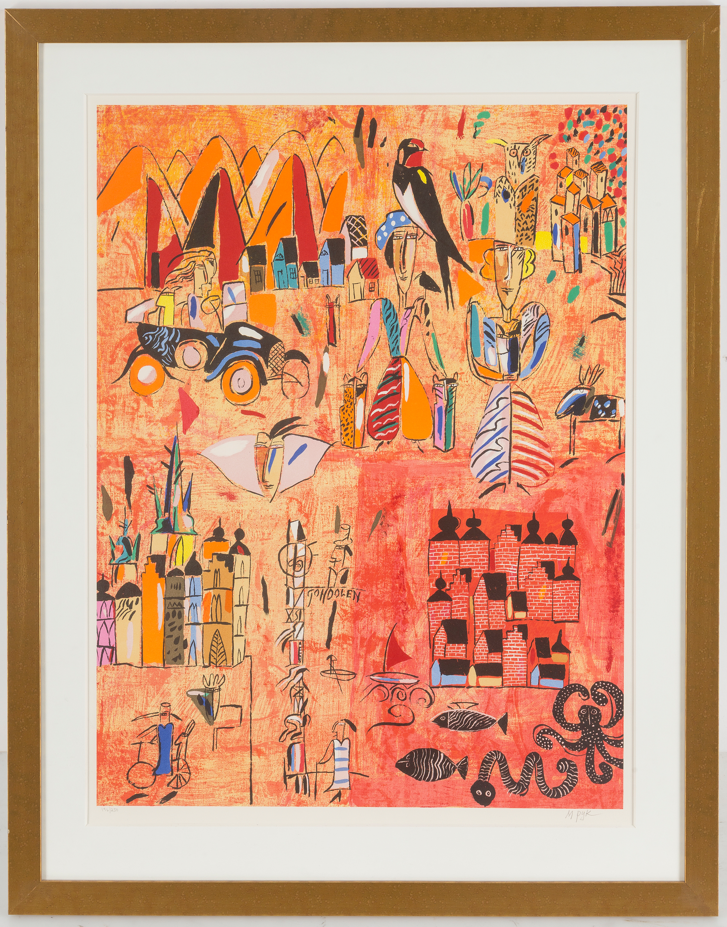 MADELEINE PYK, litografi, signerad och numrerad 196/250. - Bukowskis