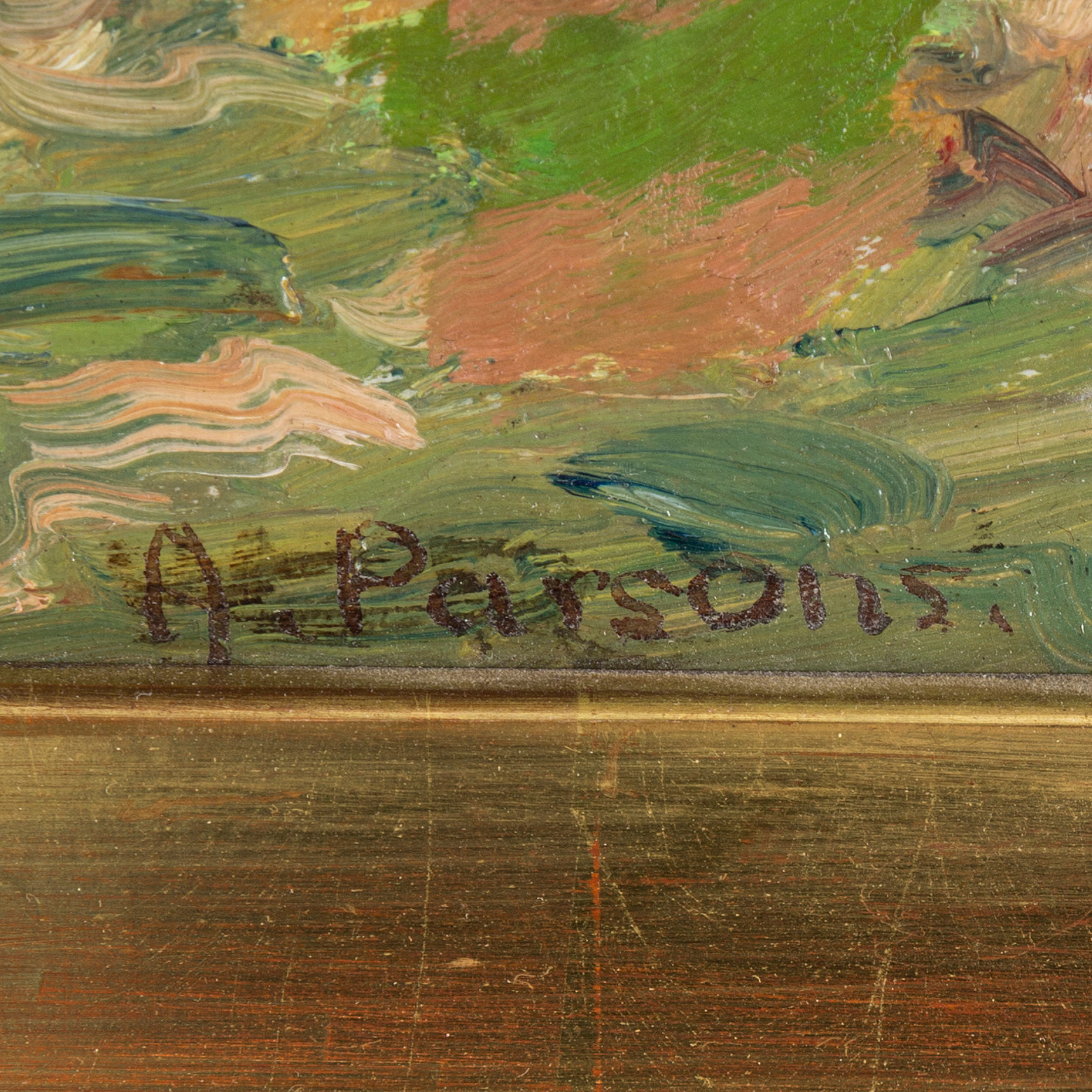 ALFRED WILLIAM PARSONS, Oil on canvas, signed. - Bukowskis