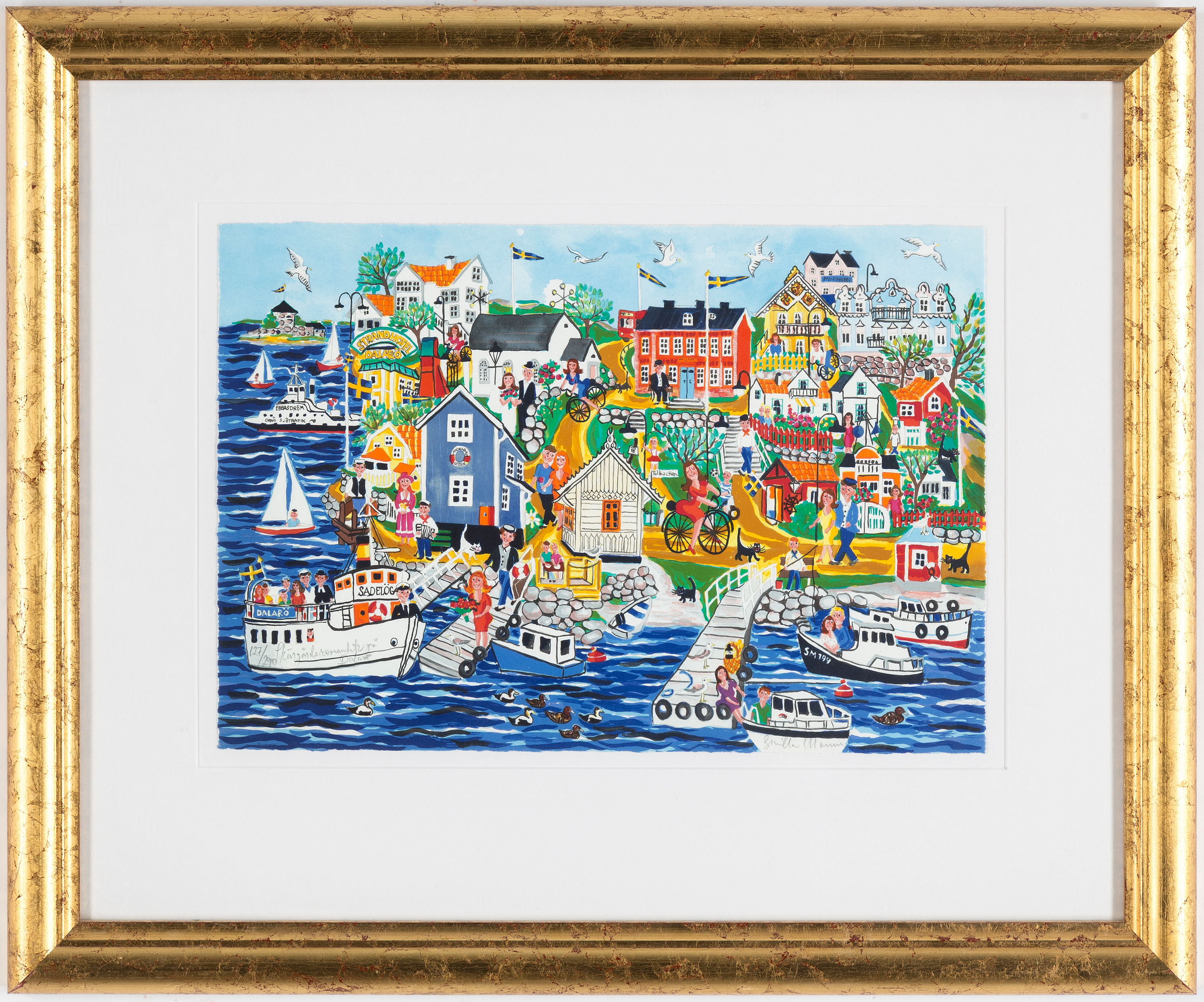 GUNILLA MANN, A color litograph, signed and numbered 127/290. - Bukowskis