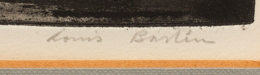 LOUIS BASTIN, aquatint, signed and numbered 37/37. - Bukowskis