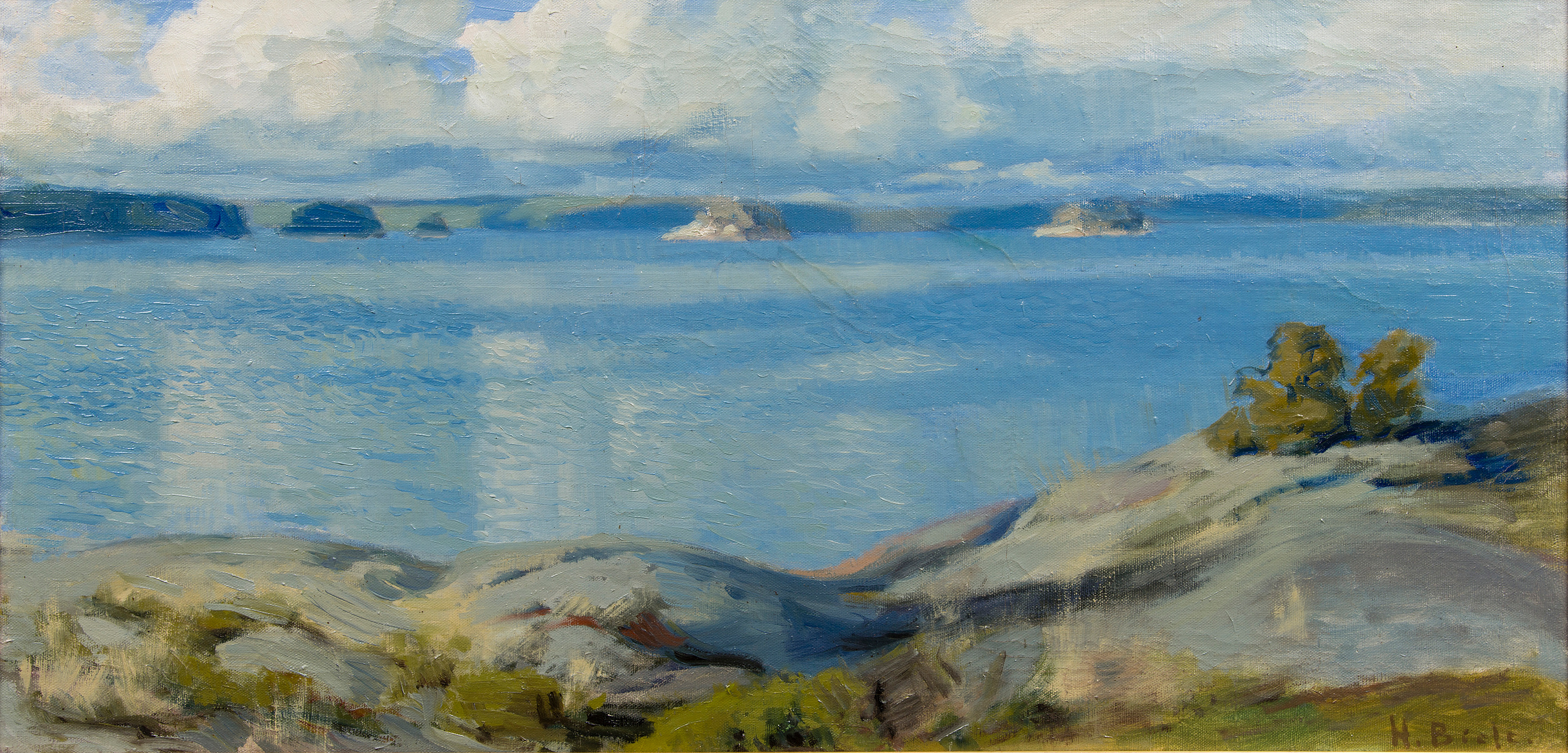 HELMI BIESE, öljy kankaalle, signeerattu. - Bukowskis