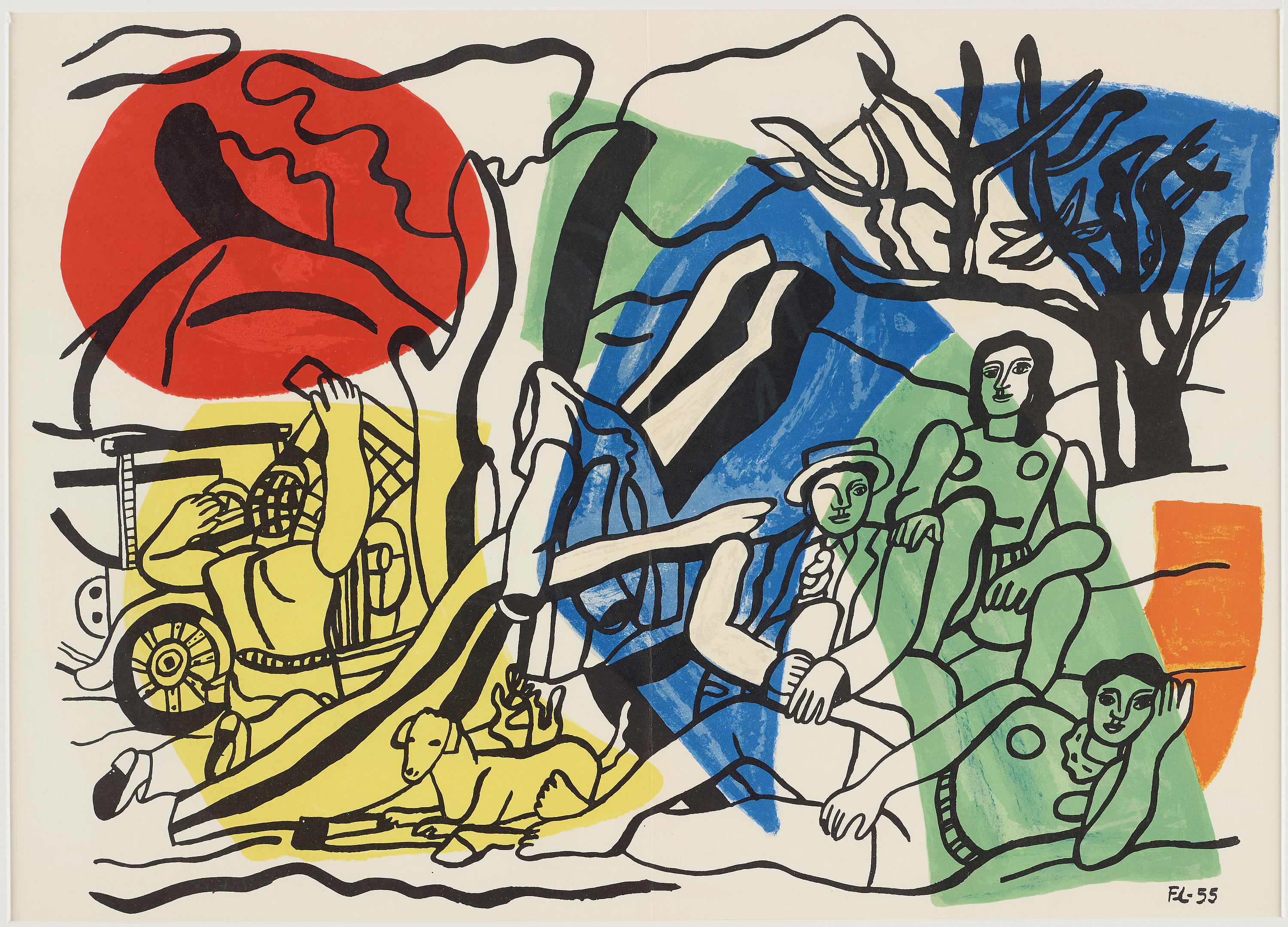 FERNAND LÉGER, after, lithograph in colours, signed and dated in the ...