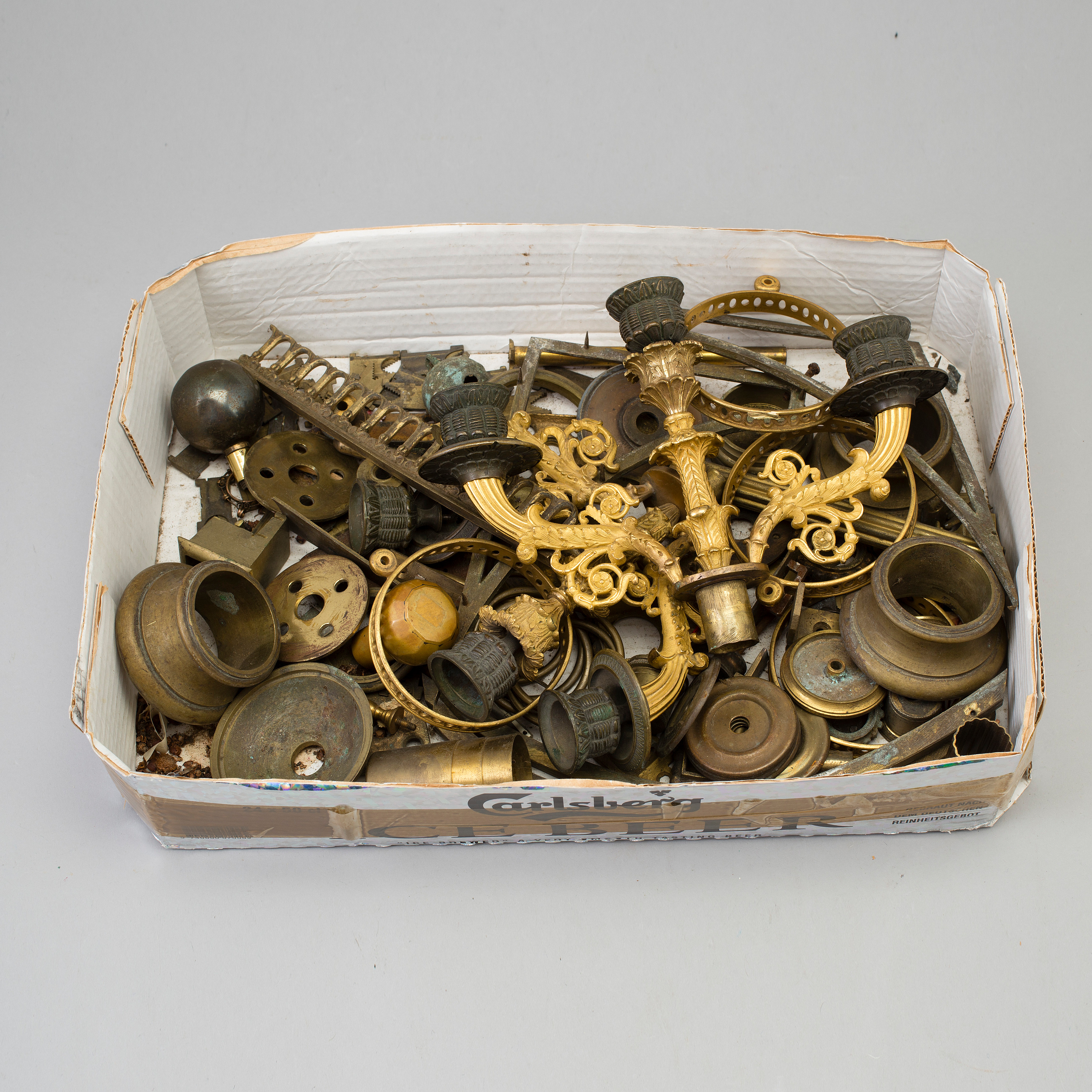 A COLLECTION OF BRONZE AND METAL DECORATION PIECES, 18th/19th century ...