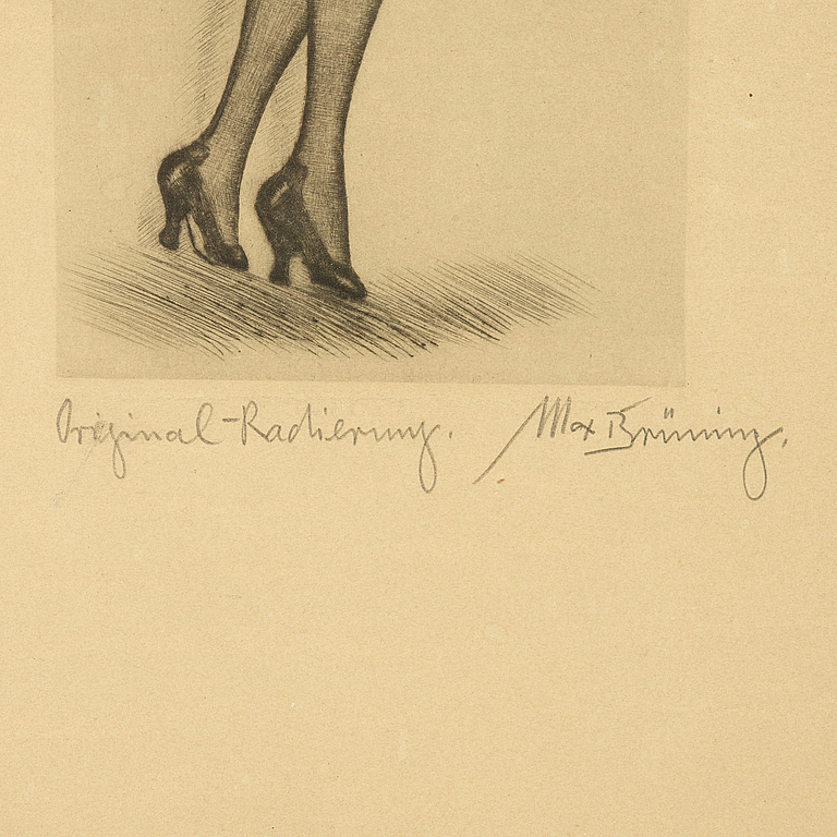 MAX BRÜNNING, etching, signed. - Bukowskis