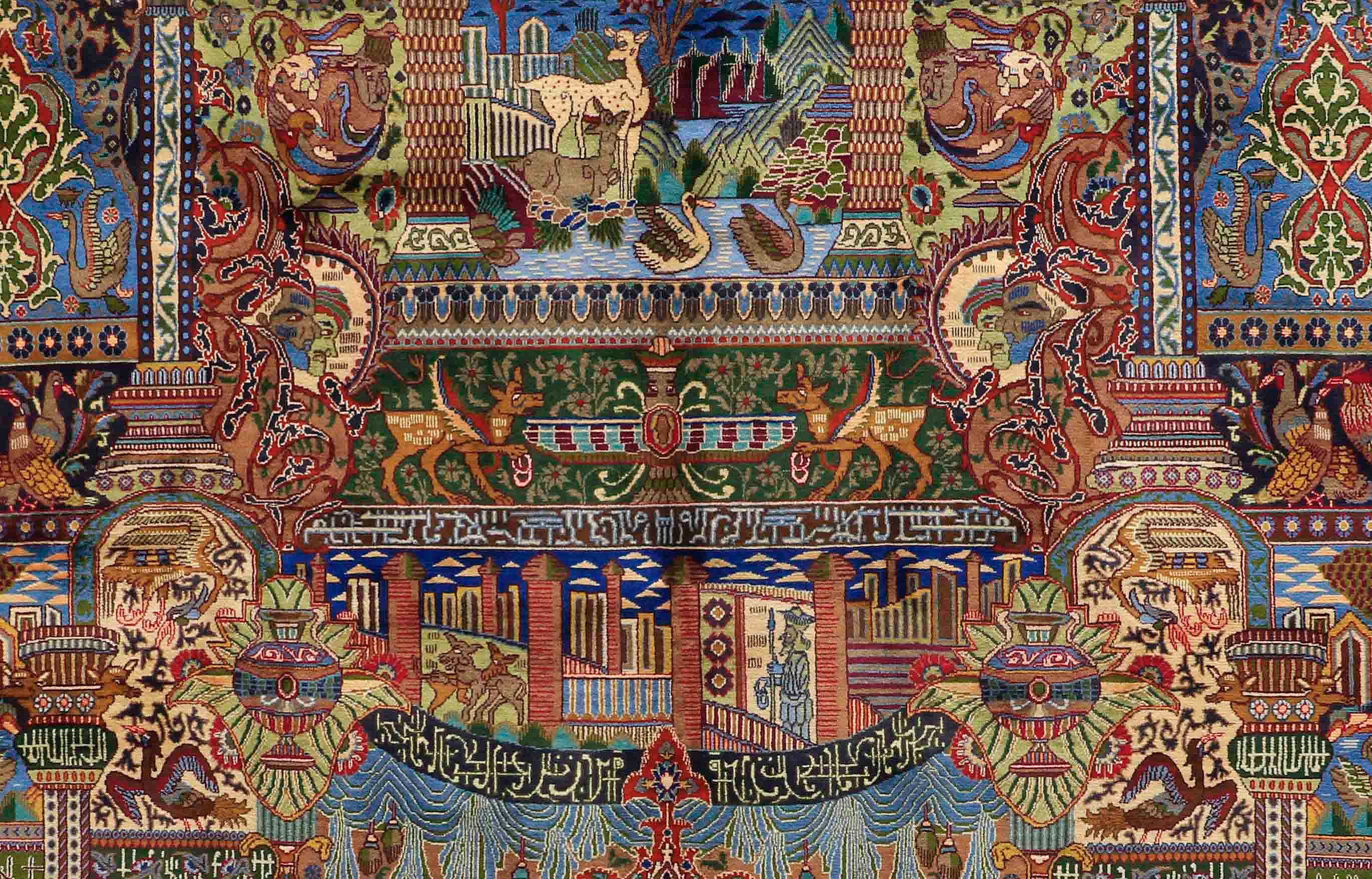 MATTA, Figural Kashmar S.K "Takhte Jamshid", ca 385 x 300 cm. - Bukowskis