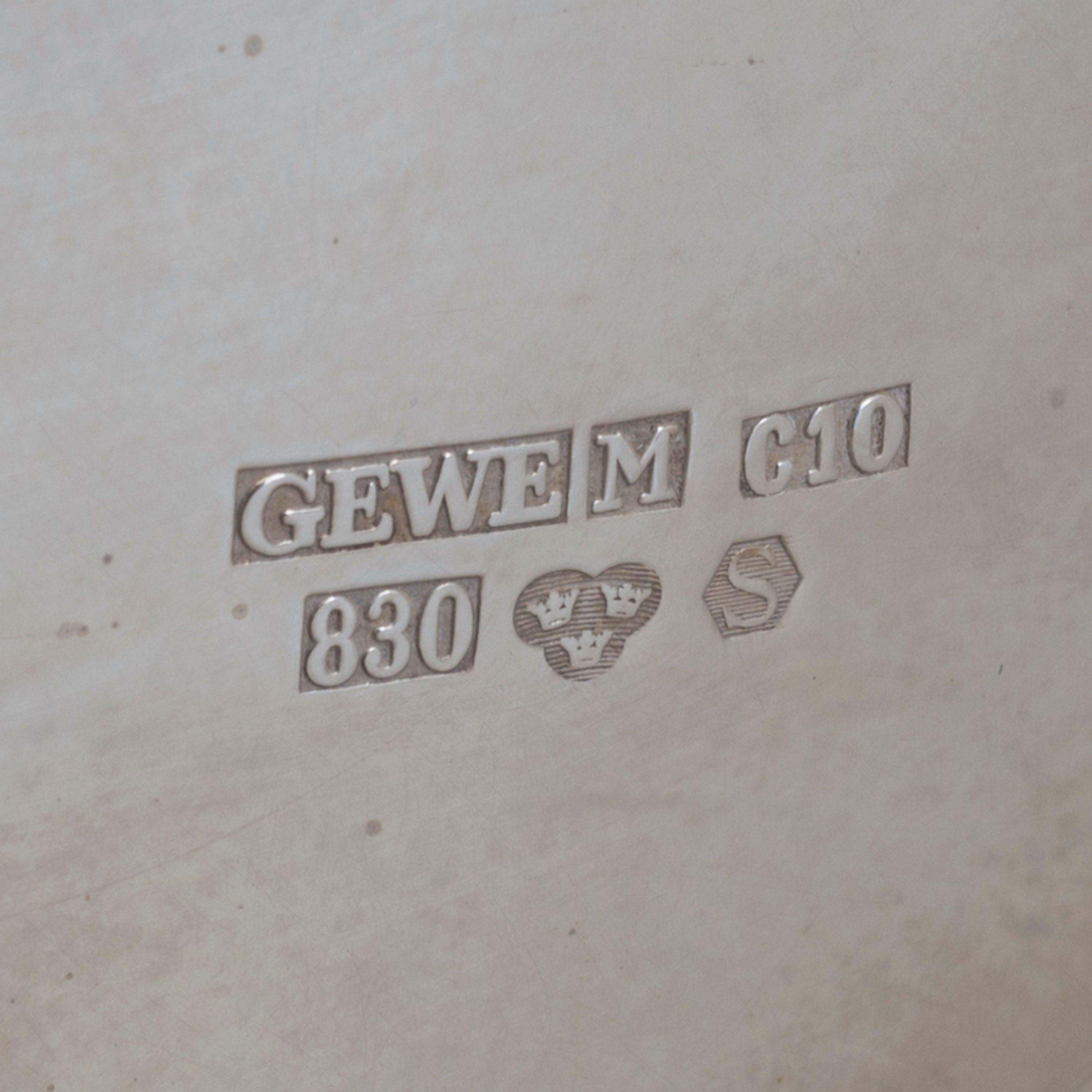 GEWE SILVERVARUFABRIK, kaffekanna, silver, rokokostil, Malmö, 1977 ...