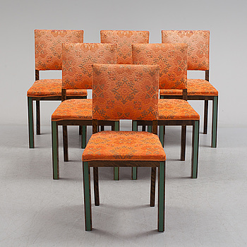 STOLAR, 6 st, 1930-/40-tal. - Bukowskis