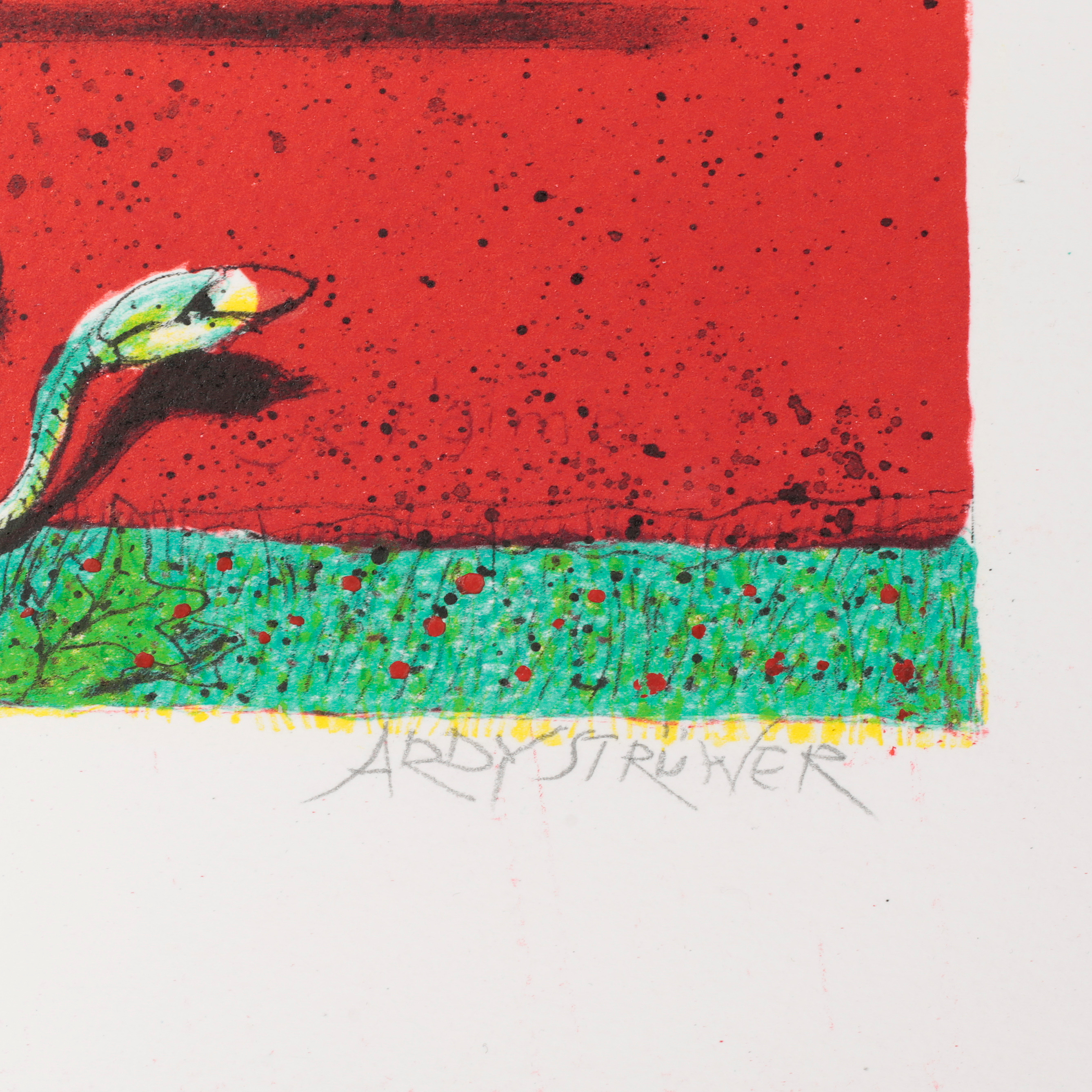 ARDY STRÜWER, color lithograph, numbered 38/190 and signed. - Bukowskis