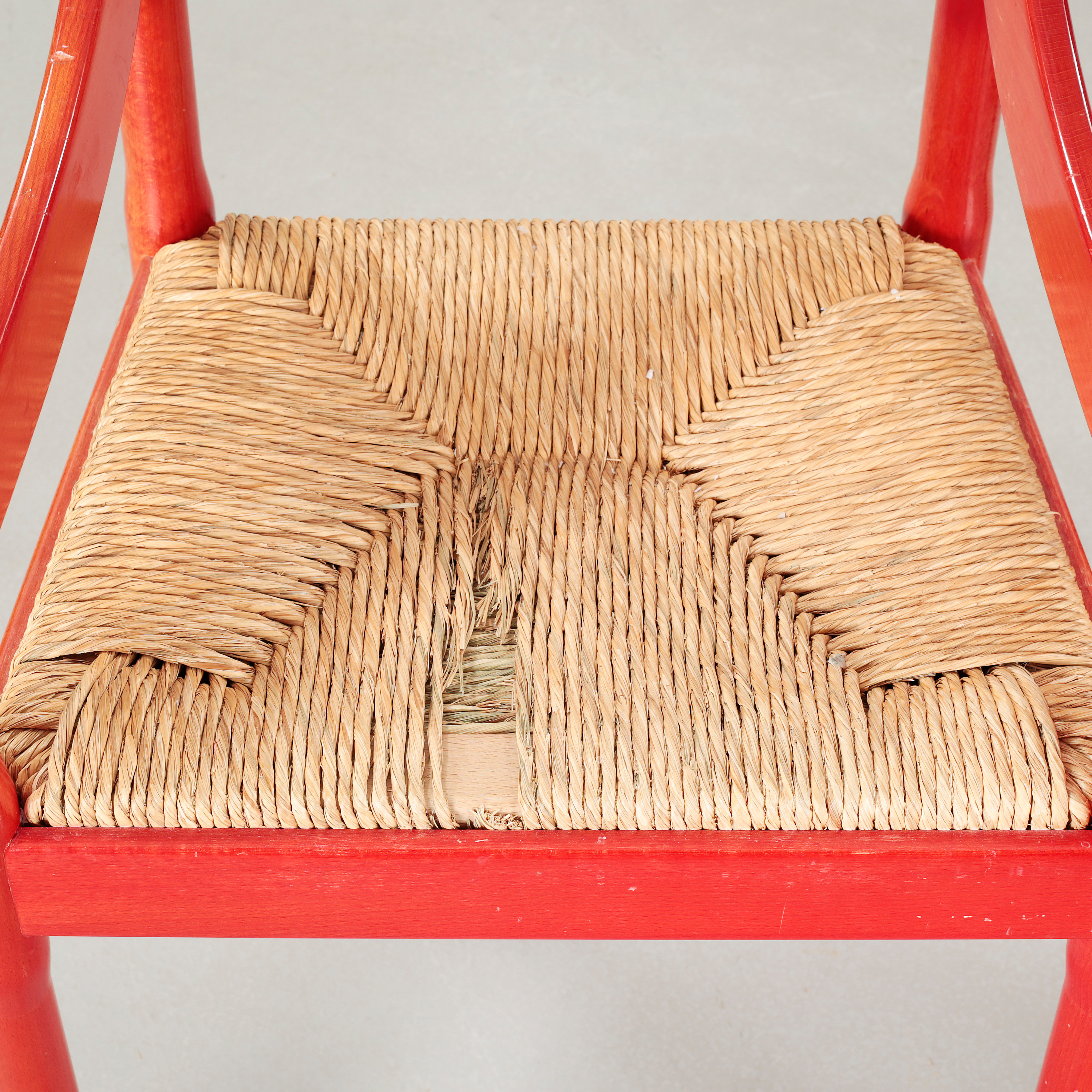 Six "Carimate" chairs, designed by Vico Magistretti for Cassina ...