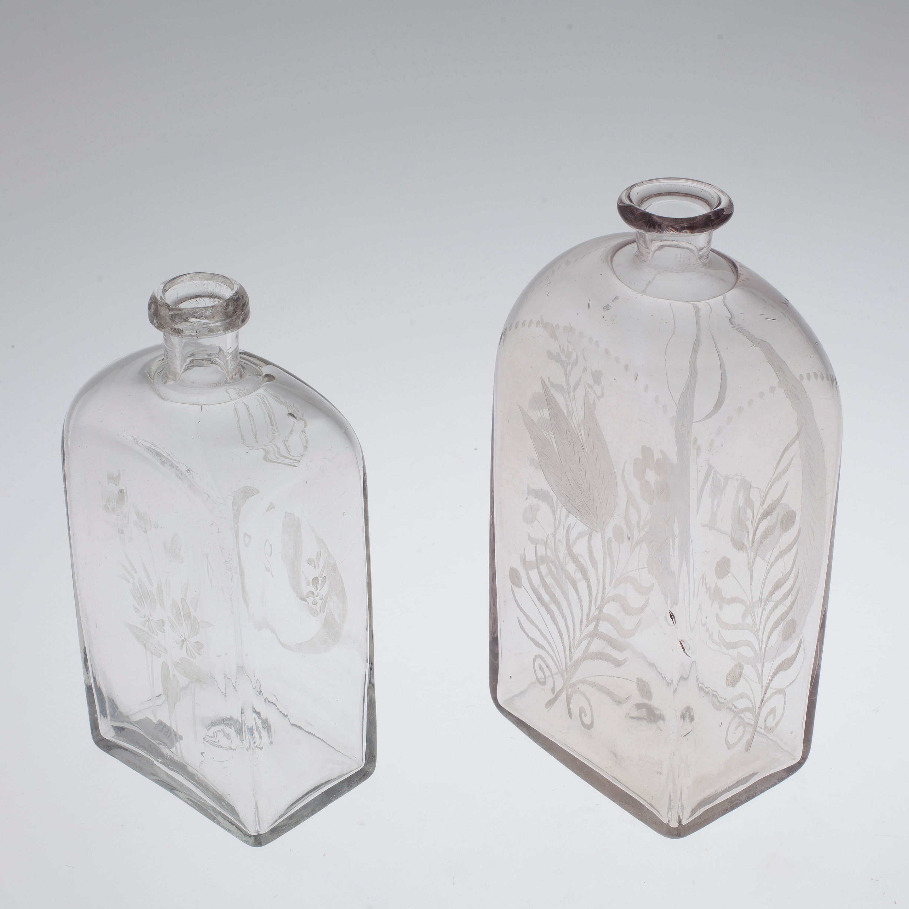 Two 19th Century Glass Bottles Bukowskis