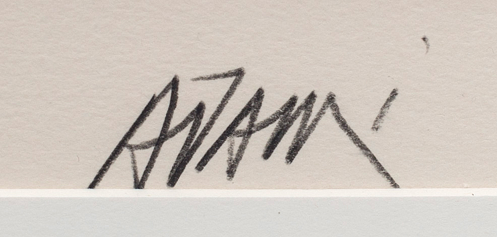 VALERIO ADAMI, colour serigraphe, signed and numbered 39/140. - Bukowskis