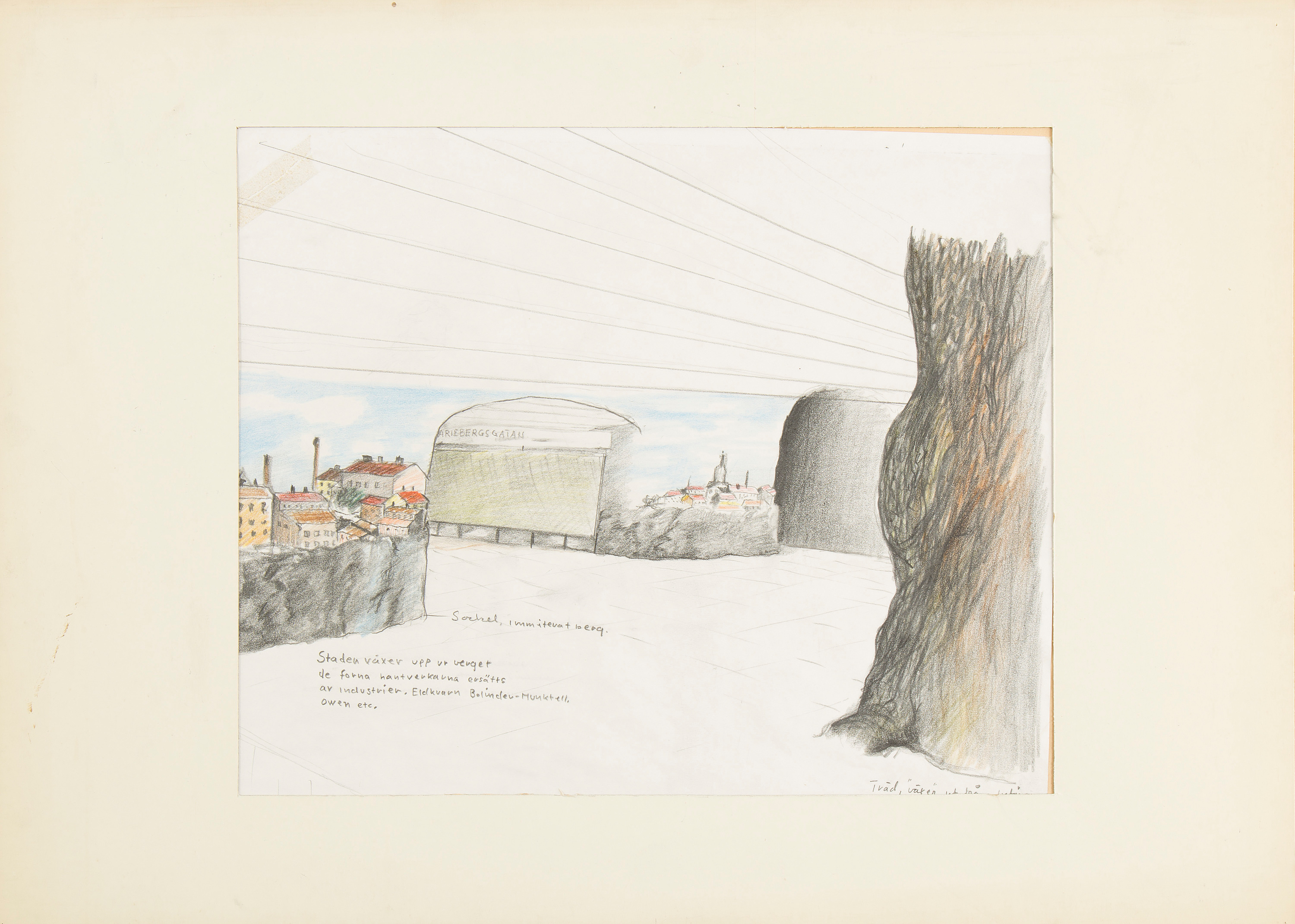 PETER TILLBERG, blandteknik på papper, 8 st. - Bukowskis