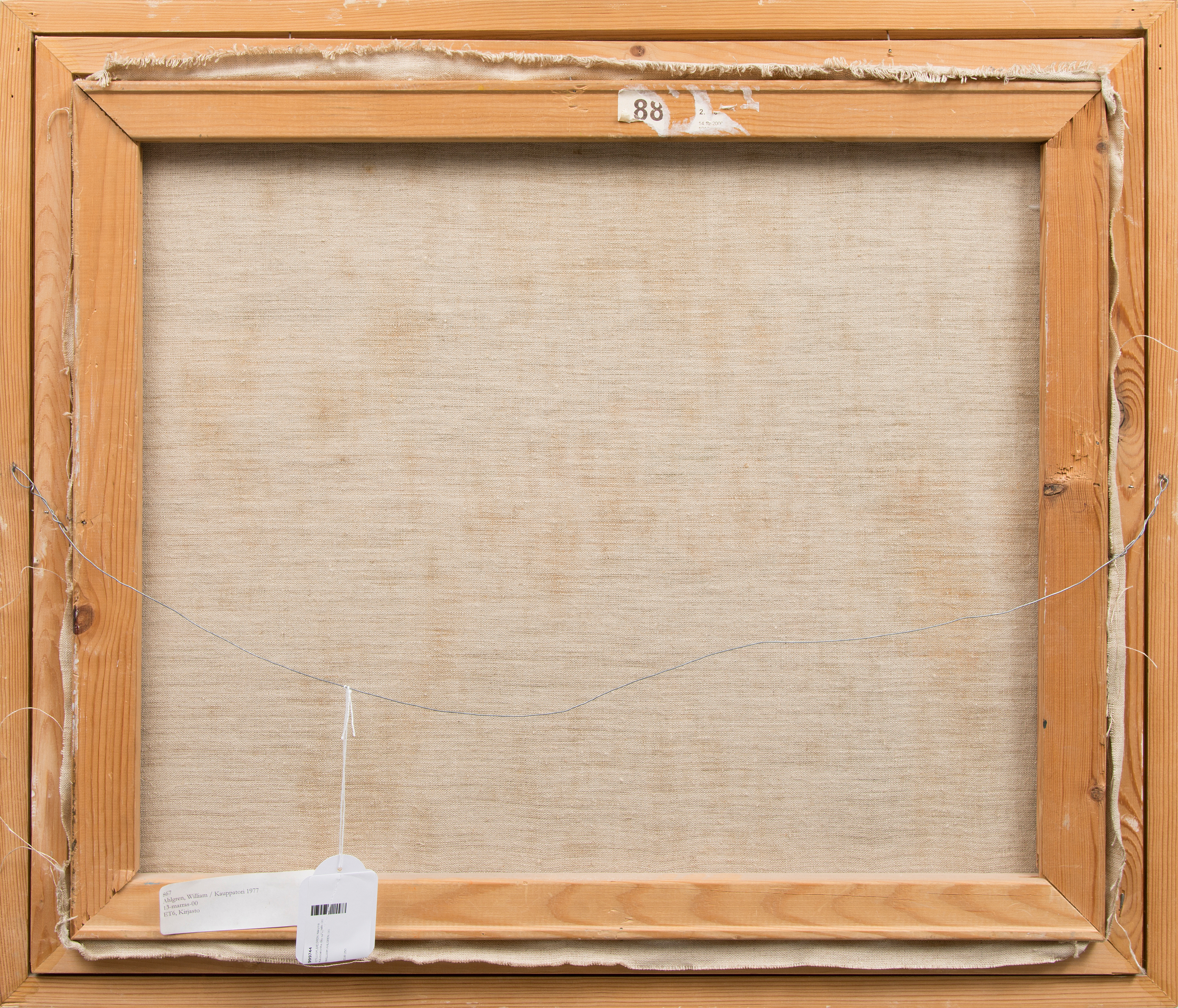 WILLIAM AHLGREN, olja på duk, signerad och daterad 77. - Bukowskis